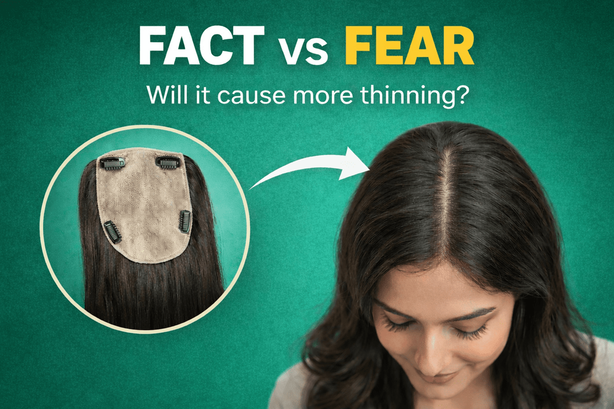 Hair Toppers & Hair Fall: What’s Fact vs. Fear?